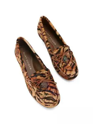 Kurt Geiger Tiger-print Quilted Loafers
