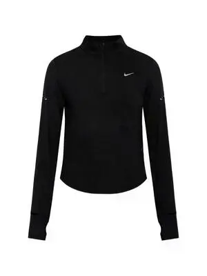 Nike Swift Logo-print Quarter-zip Sweatshirt - Black