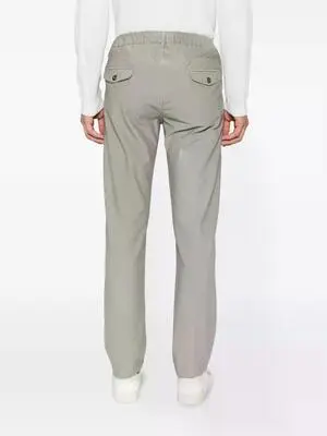 Eleventy Drawstring-waistband Straight-leg Trousers - Green