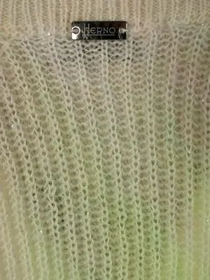 Herno Sequin-embellished Ribbed-knit Sweater