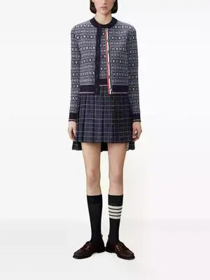 Thom Browne Merino-wool Jacquard Snowflake Shell Top