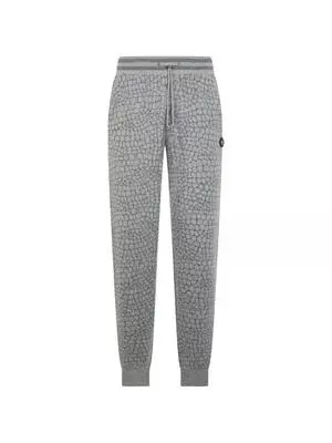 Philipp Plein Wool Cashmere Joggers Cocco - Grey
