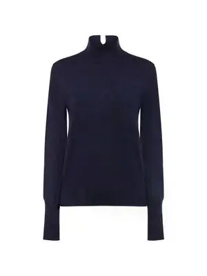 Pinko High-neck Logo-patch Sweater