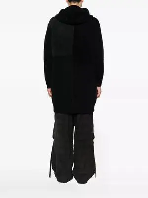 Isabel Benenato Hooded Long Cardigan