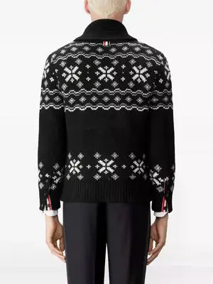 Thom Browne Icelandic Fair Isle Cashmere Cardigan