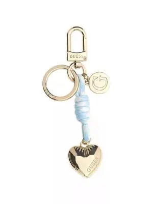 Guess Heart-charm Knotted Keyring - Gold