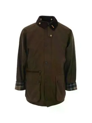 Barbour Bedale Waxed-cotton Corduroy-collar Jacket - Brown