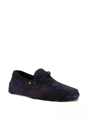 AURELIEN Softey Suede Driving Loafers - Blue