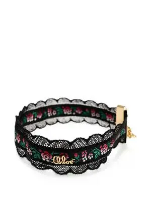 Chloé Folk Floral-motif Necklace - Gold