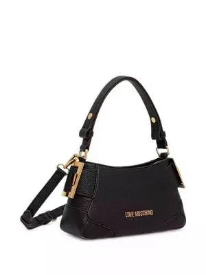 Moschino Logo-lettering Shoulder Bag - Black