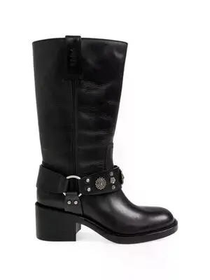 Chloé Dakota Leather Biker Boots