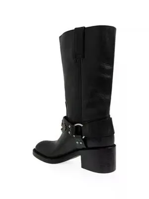Chloé Dakota Leather Biker Boots