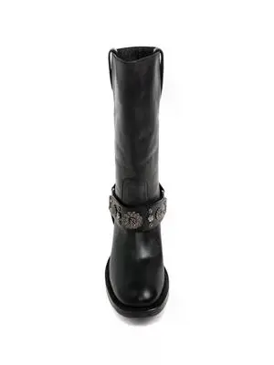 Chloé Dakota Leather Biker Boots