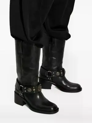 Chloé Dakota Leather Biker Boots