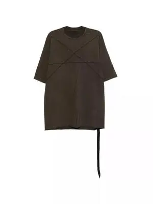 Rick Owens Pentagram-stitch T-shirt - Brown