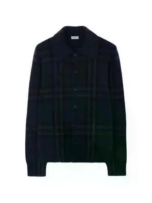 Burberry Check Cashmere Cardigan
