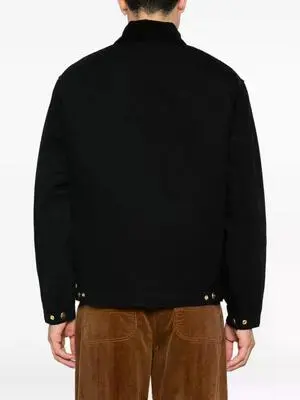 Carhartt Work In Progress Og Detroit Logo-patch Zip-up Shirt Jacket
