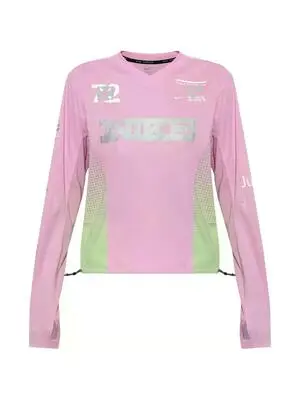 Nike Swift Logo-print Long-sleeve T-shirt - Pink