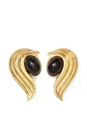 FERRAGAMO Earrings With Gems - Gold
