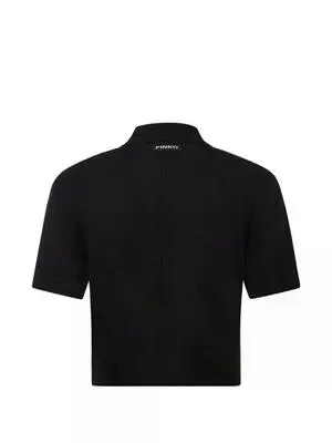 Pinko Button-up Polo-collar Sweater