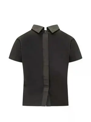 Givenchy High-collar Back-button T-shirt - Black