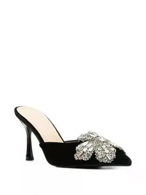 TWENTY FOURHAITCH Crystal-embellished Pointed-toe Pumps