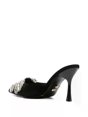 TWENTY FOURHAITCH Crystal-embellished Pointed-toe Pumps