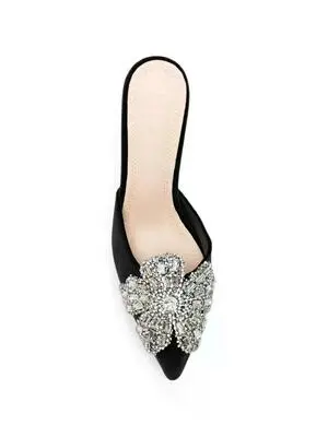 TWENTY FOURHAITCH Crystal-embellished Pointed-toe Pumps