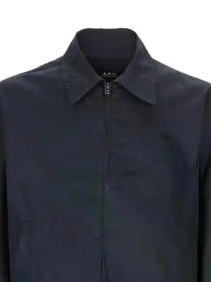 A.p.c. Logo-embroidered Zip-up Jacket