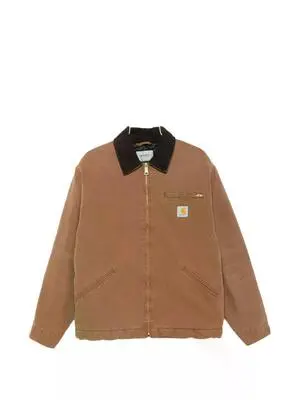 Carhartt Work In Progress Og Detroit Corduroy-collar Shirt Jacket - Brown
