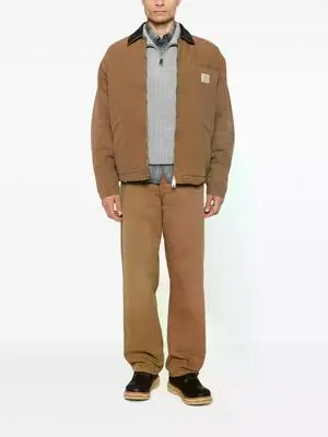 Carhartt Work In Progress Og Detroit Corduroy-collar Shirt Jacket - Brown