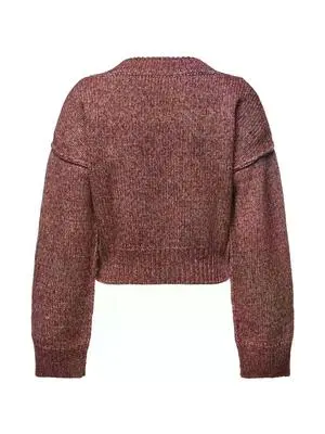 ROTATE BY BIRGER CHRISTENSEN Logo-patch V-neck Sweater