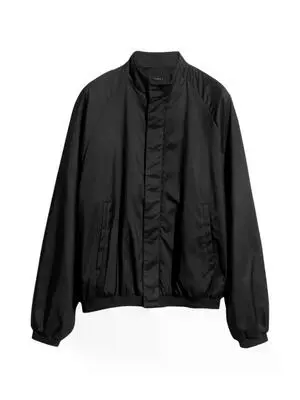 Gucci High-neck Raglan-sleeve Coat - Black