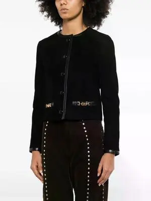 Celine Cropped Suede Jacket