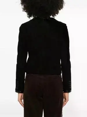 Celine Cropped Suede Jacket