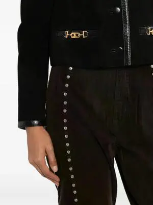 Celine Cropped Suede Jacket