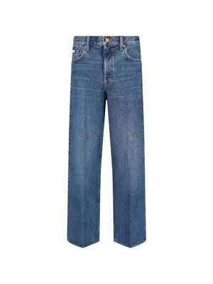 Calvin Klein Logo-patch Straight-leg Jeans
