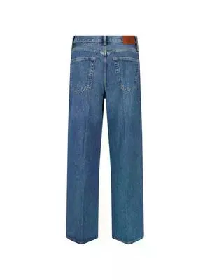 Calvin Klein Logo-patch Straight-leg Jeans