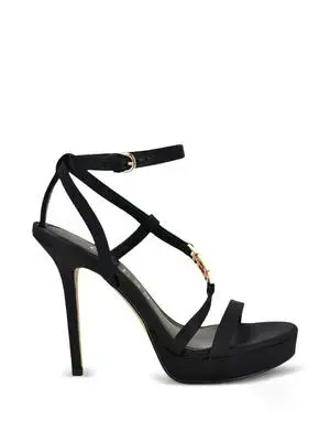 Guess Lucier Logo-plaque Sandals - Black
