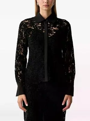 TWINSET Floral-lace Shirt - Black