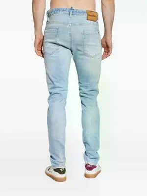 Dsquared2 Super Bleached Stretch Skater Jeans