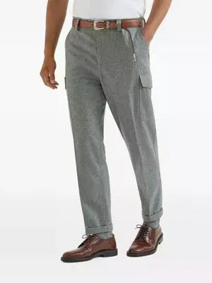 Brunello Cucinelli Flannel Cargo Pants