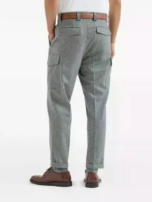 Brunello Cucinelli Flannel Cargo Pants
