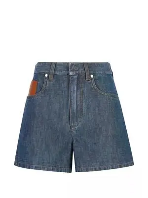 Fendi High-waisted Knee-length Shorts