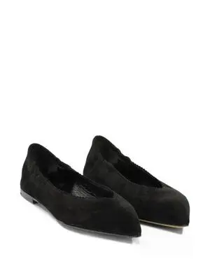POMME D´OR Suede Pointed-toe Ballet Flats