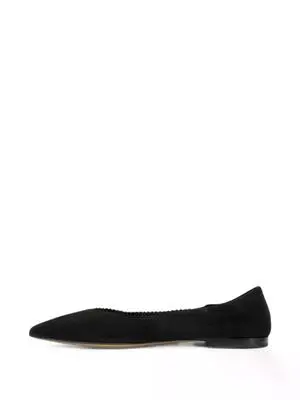 POMME D´OR Suede Pointed-toe Ballet Flats