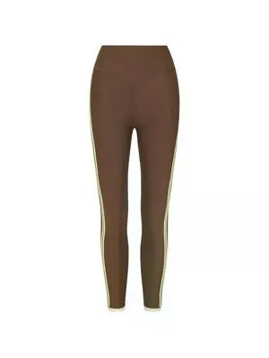 The Upside Daytona Side-stripe Leggings - Brown