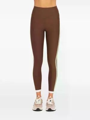 The Upside Daytona Side-stripe Leggings - Brown
