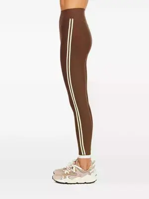 The Upside Daytona Side-stripe Leggings - Brown