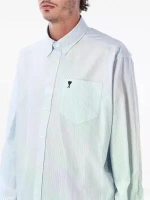 AMI Paris De Coeur Striped Shirt